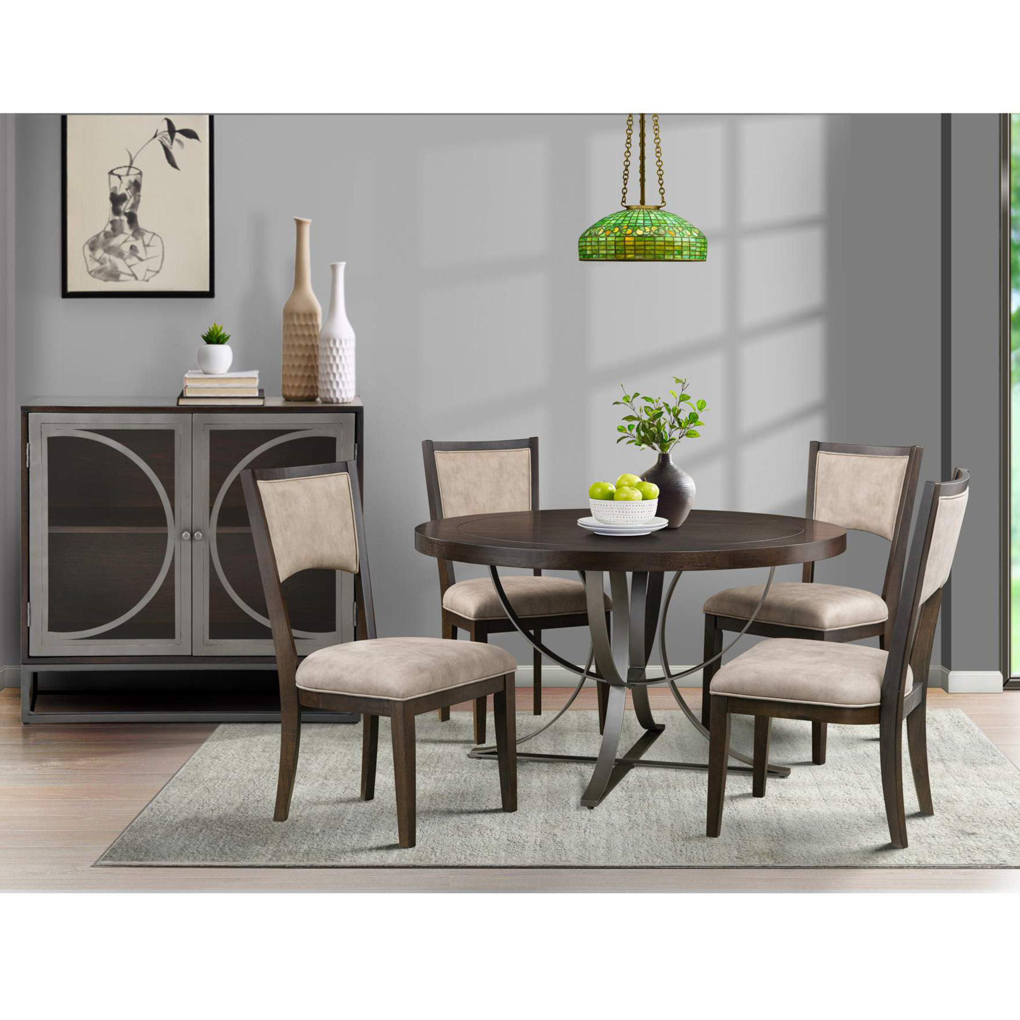 60563-59 Juego de Comedor Circular – Mueblería Urgelles